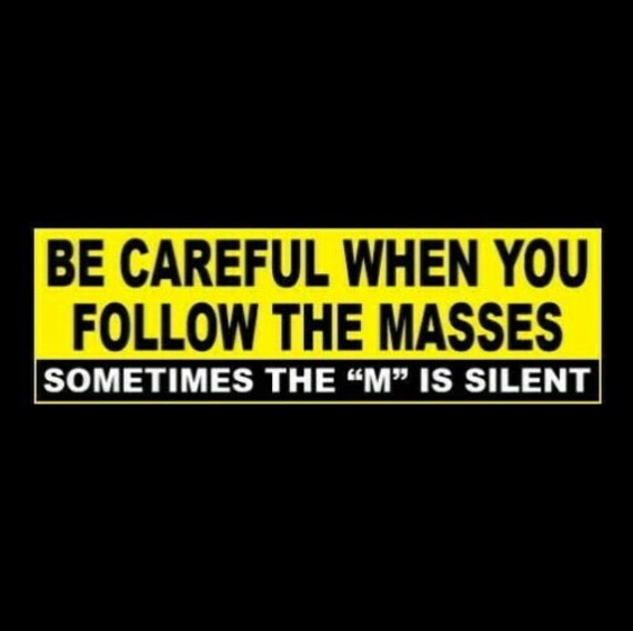 Funny be Careful When You Follow the Masses Sometimes - Etsy