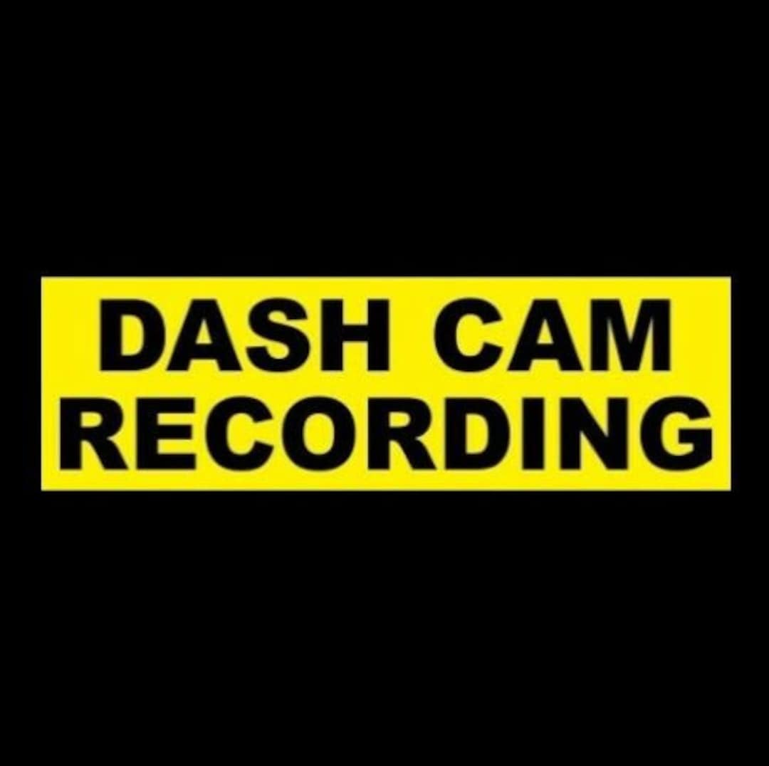 New "dash CAM Recording" Bumper Sticker, Warning Decal Sign, in Car ...