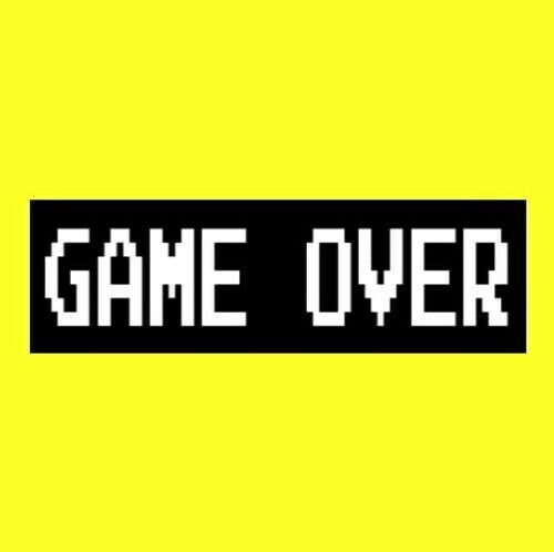Funny GAME OVER retro video game bumper sticker | Etsy