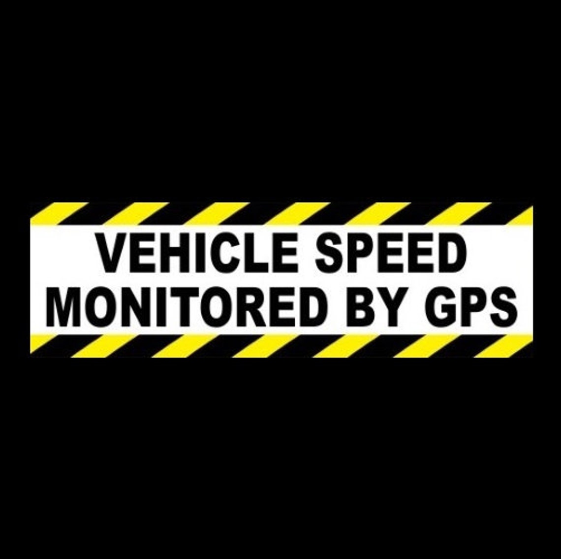 New "vehicle Speed Monitored by Gps" BUMPER STICKER Company Vehicle ...