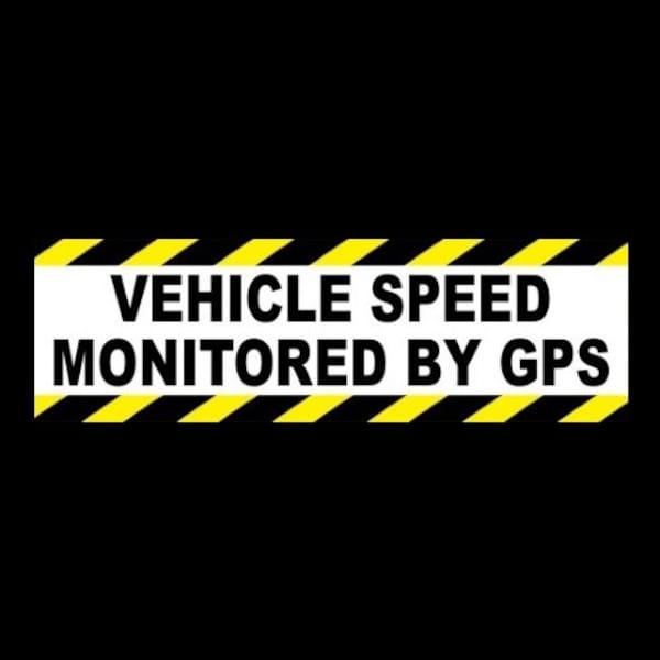 Car Speed Monitored Decal - Etsy
