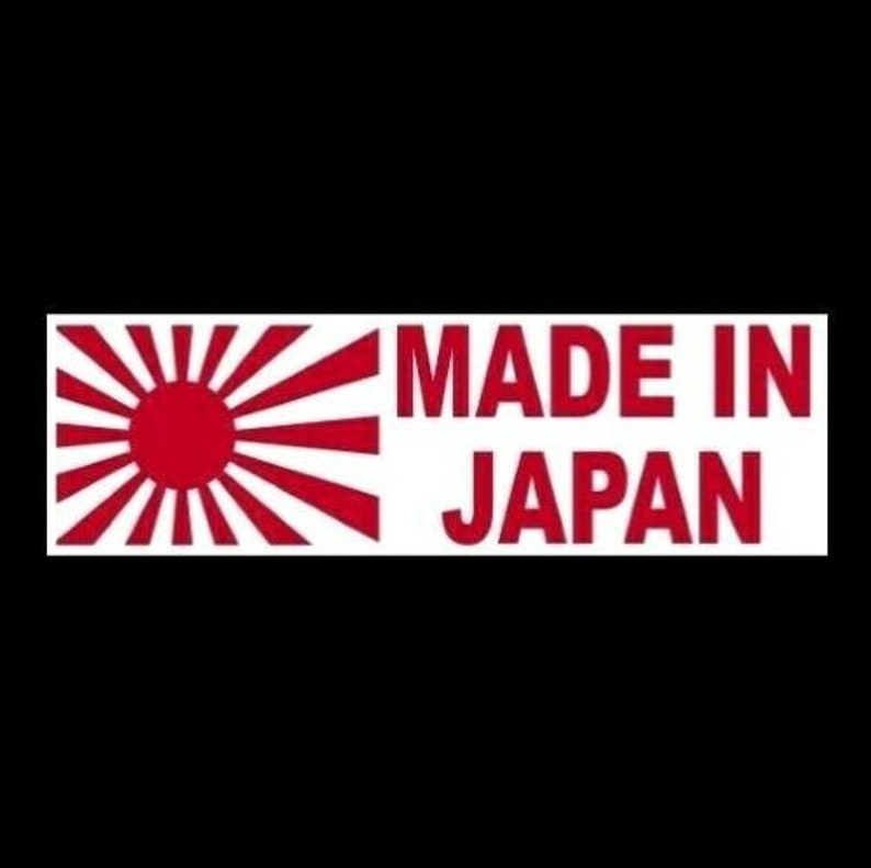Funny "made IN Japan" Bumper Sticker, Street Racing Window Decal, Jdm ...