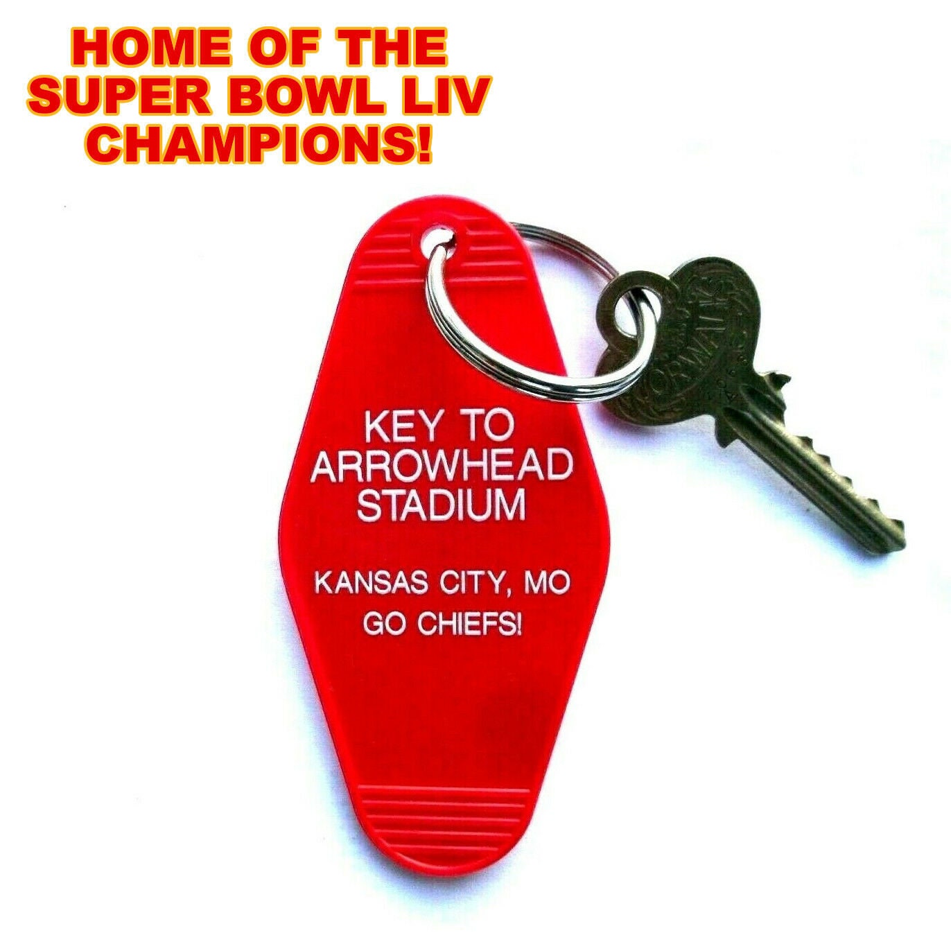 nfl New Key To Arrowhead Stadium KANSAS CITY CHIEFS prop key tag ...