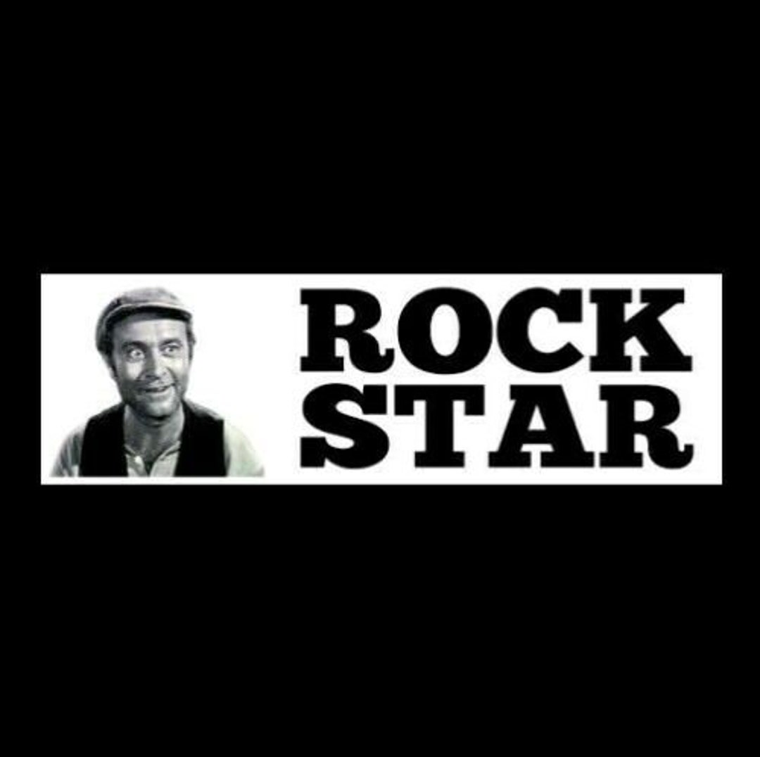 Funny "rock Star" ERNEST T. BASS STICKER the Andy Griffith Show Bumper ...