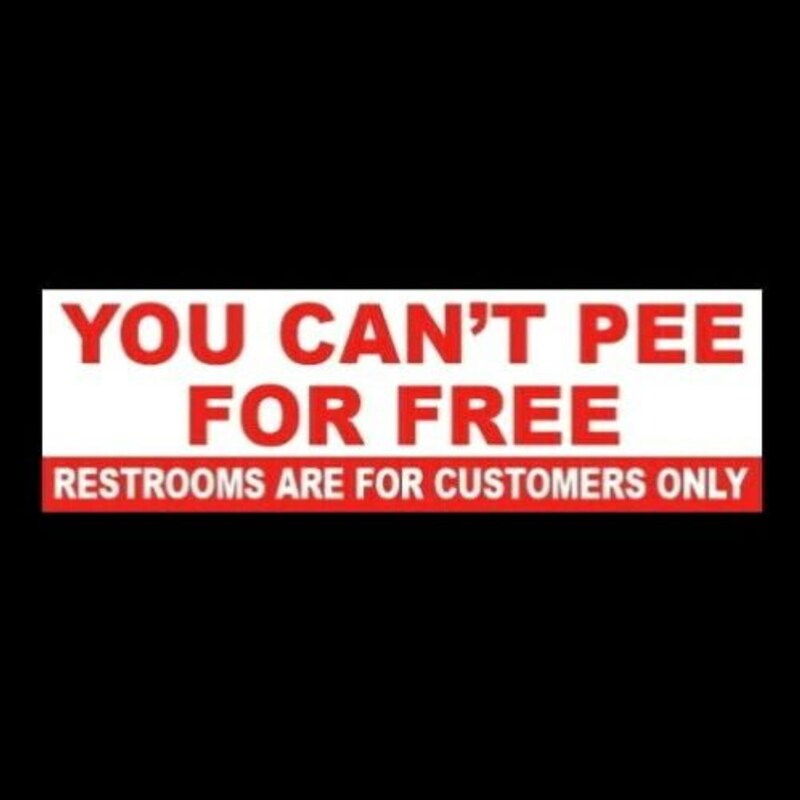 Pee Only Bathroom Sign - Etsy
