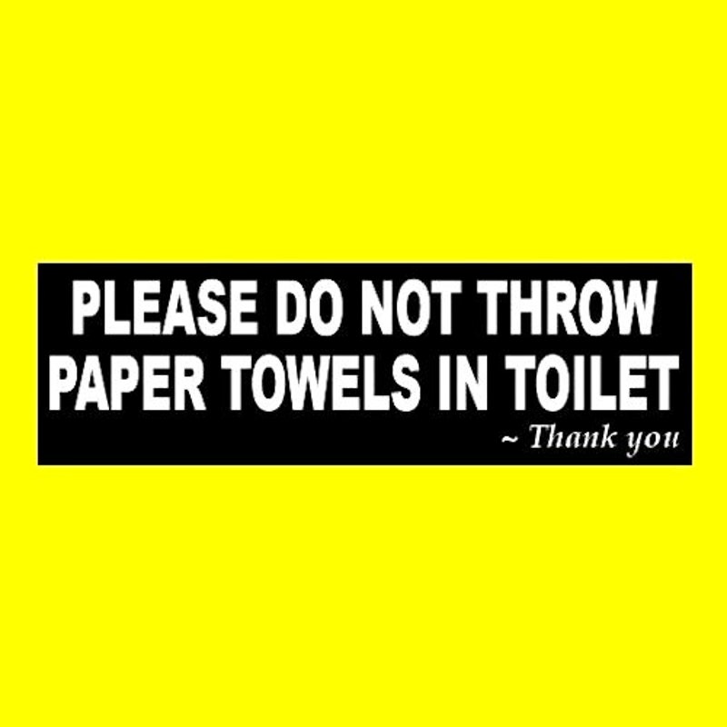 Do Not Put Toilet Paper in Toilet Sign - Etsy