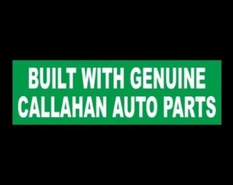 Callahan Auto Parts - Etsy
