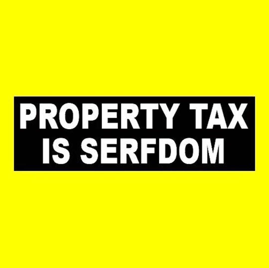 New "property Taxes is Freedom" BUMPER STICKER Libertarian Decal, Gun ...