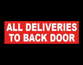 Deliveries Back Door | Etsy