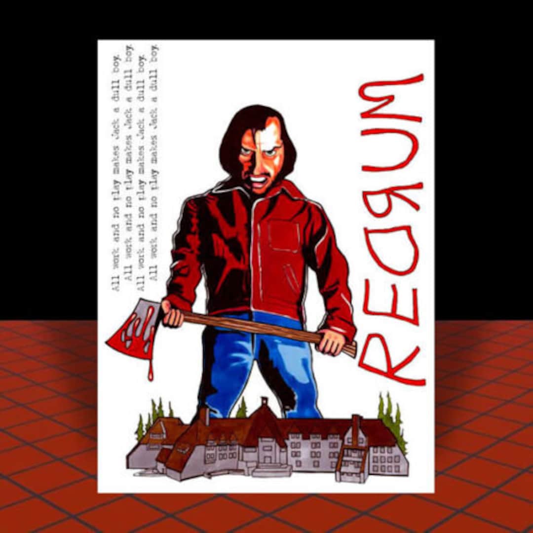 The Shining redrum Horror Prop POSTER ART Jack - Etsy