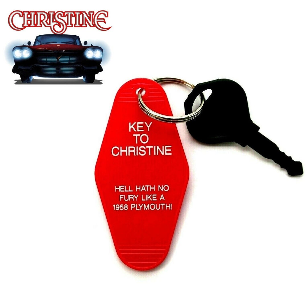 Creepy "key TO Christine" Horror Movie Prop Key Tag, Stephen King Hot ...