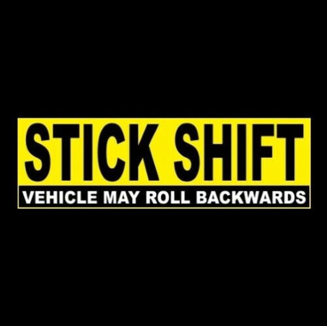 Funny "stick Shift" Bumper Sticker, Manual Transmission Decal, 5 Speed ...