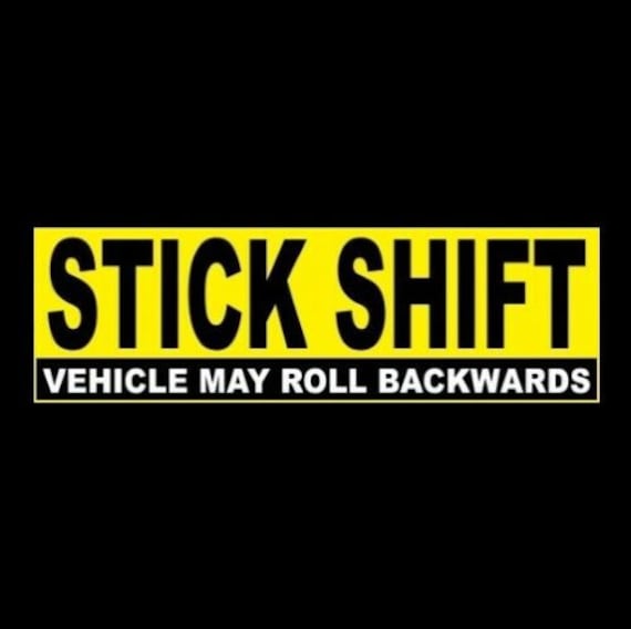 Funny stick Shift Bumper Sticker Manual - Etsy