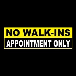 No Walk in Appointment Only Sign - Etsy