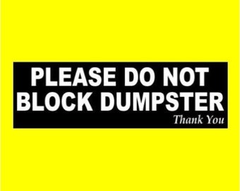 Please Do Not Block Mailbox Sticker - Etsy