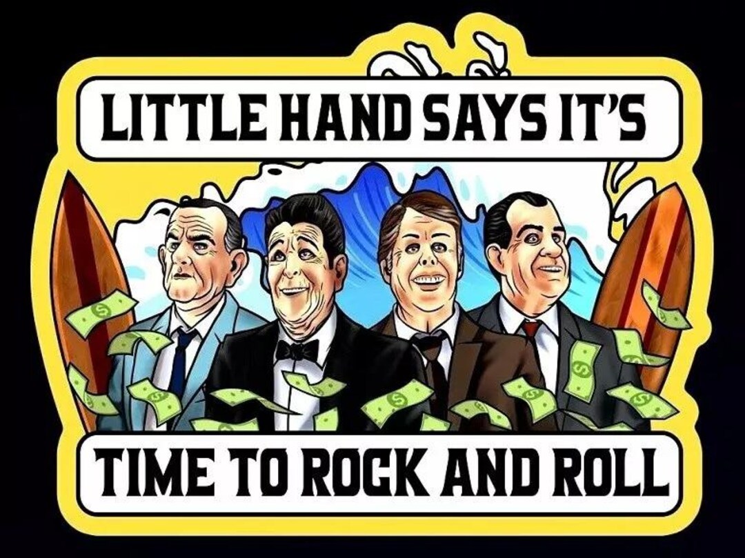 POINT BREAK Ex Presidents "rock and Roll" DECAL Bumper Sticker, Bodhi ...