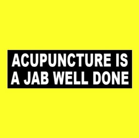 Funny acupuncture is a Jab Well Done Pain Relief | Etsy