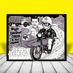 BARNEY FIFE the Andy Griffith Show "checkpoint Chickie" POSTER Art, Don ...