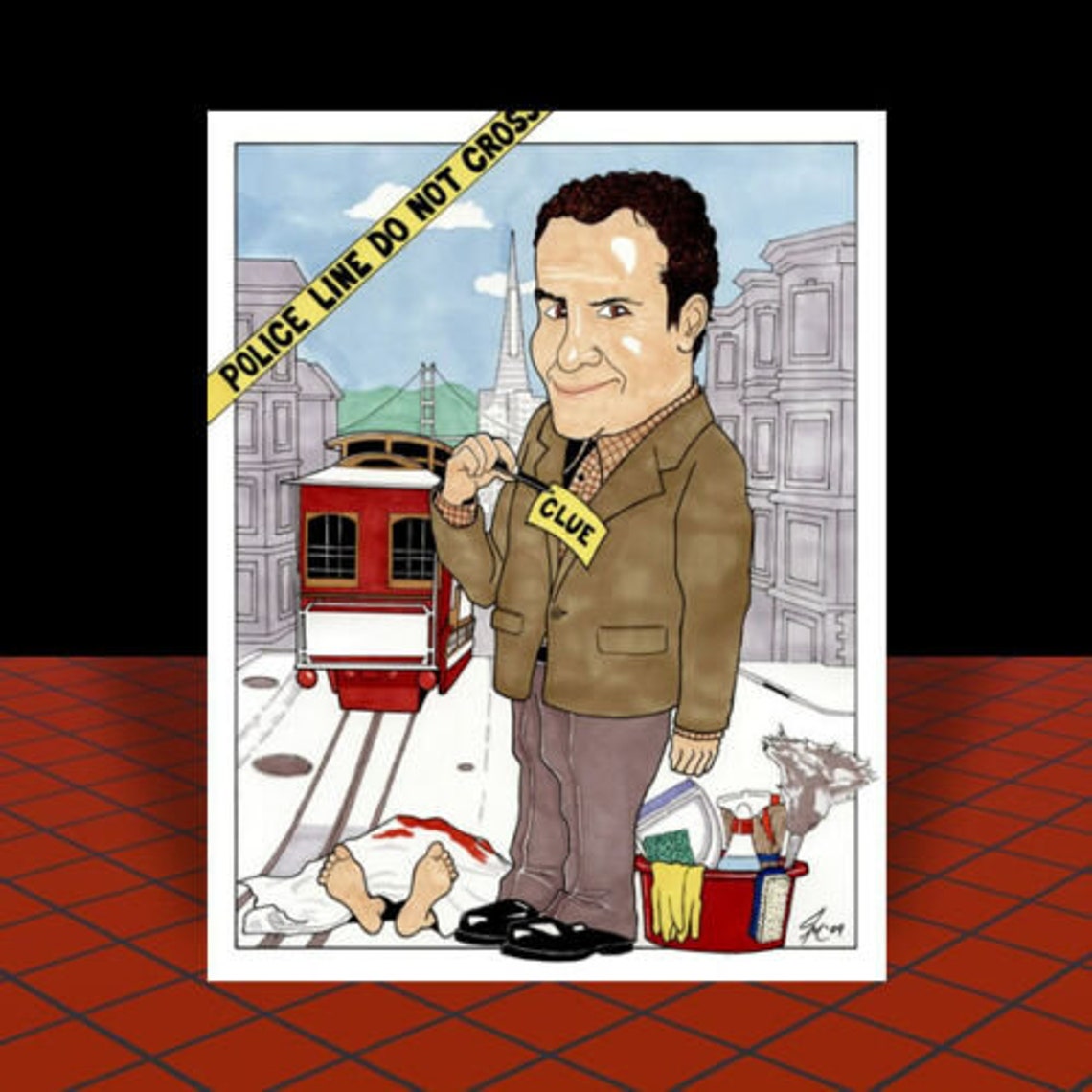 New ADRIAN MONK Tv Detective POSTER Art Print San Francisco - Etsy
