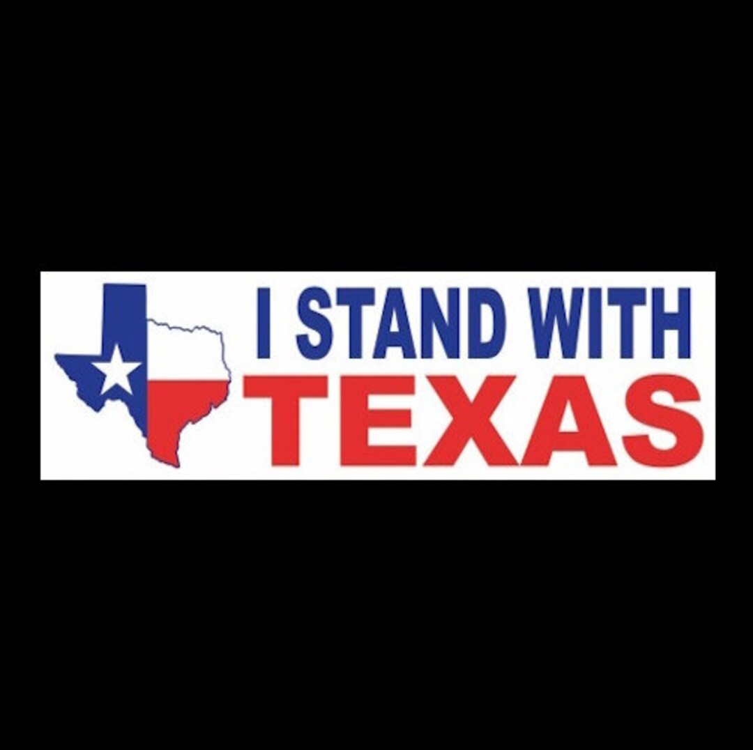 New "i STAND WITH Texas" Bumper Sticker, Come and Take It Barb Wire ...