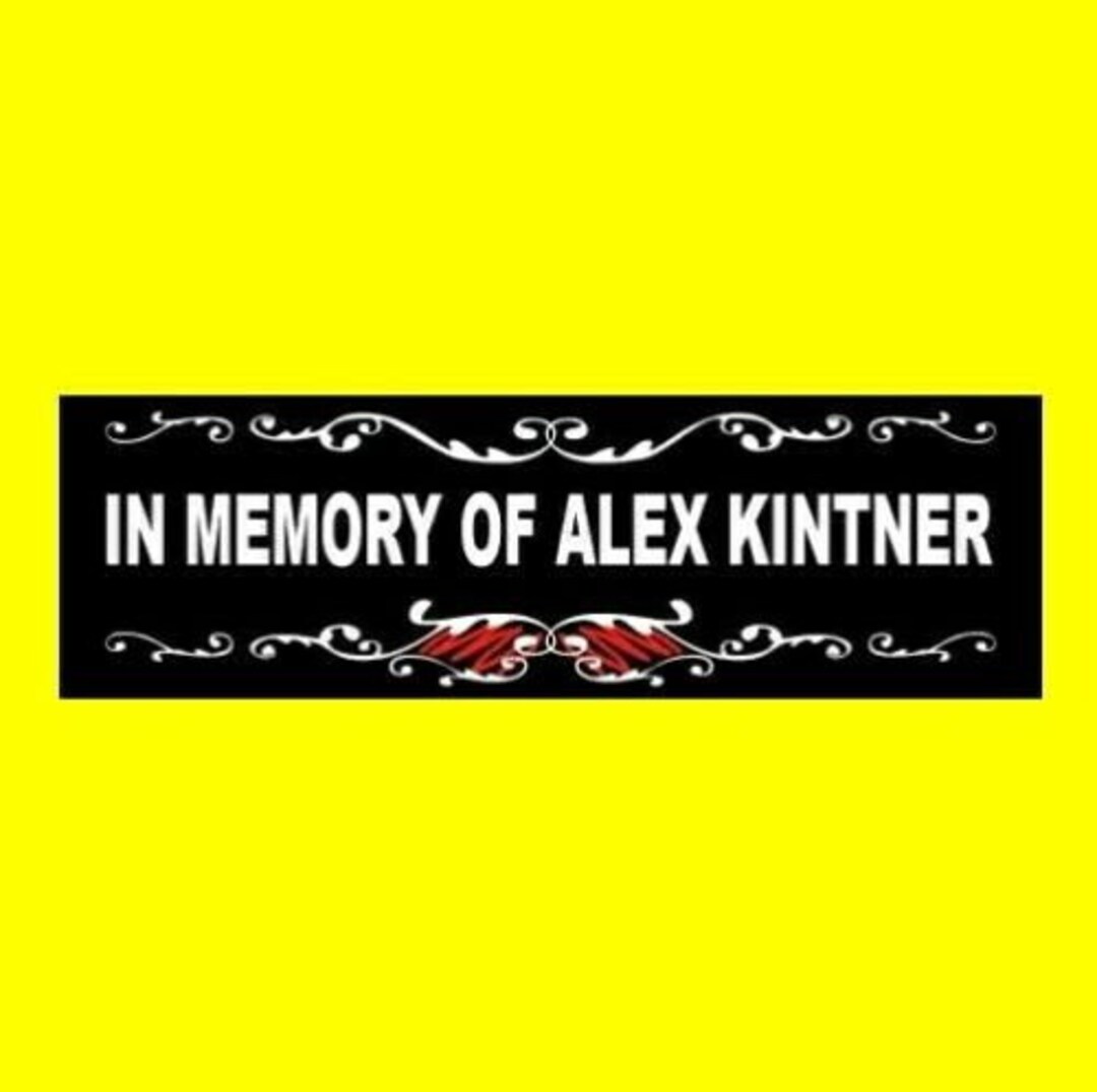 New "in Memory of Alex Kintner" BUMPER STICKER Jaws 1975 Shark Movie ...
