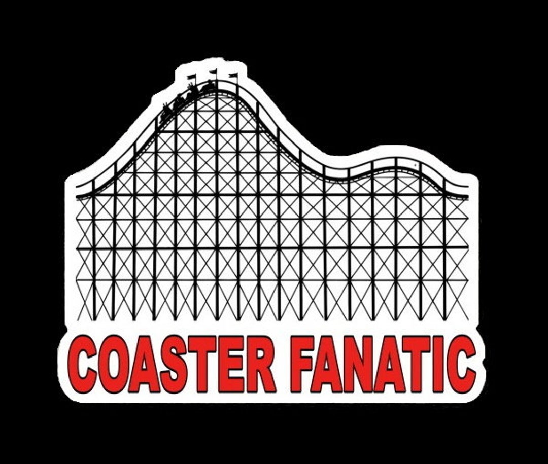 New coaster Fanatic Decal Roller Coaster Bumper - Etsy