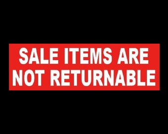 Store Policy Sign | Etsy