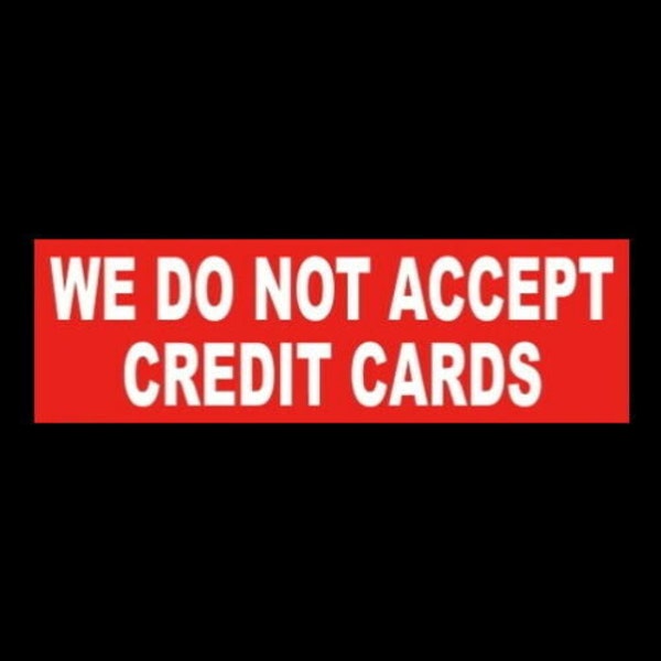 We Accept Credit Cards Sticker - Etsy