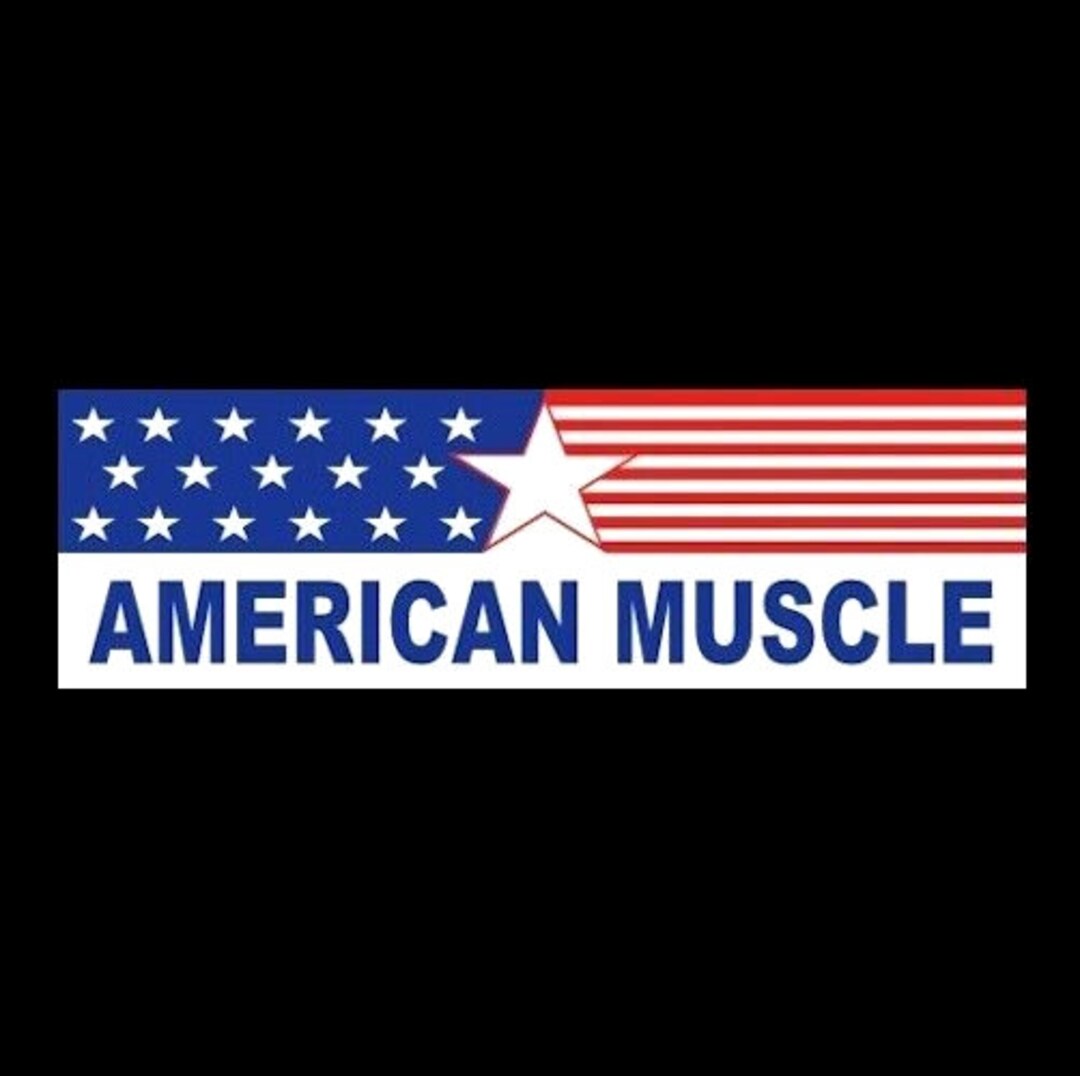 New "american Muscle" Bumper Sticker, Racing Decal, Muscle Car, Hot Rod ...