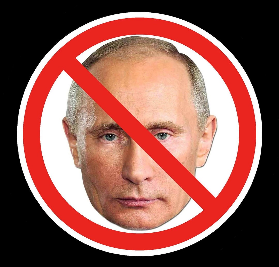ANTI VLADIMIR PUTIN Decal, Anti Russia, Stand With Ukraine No War ...