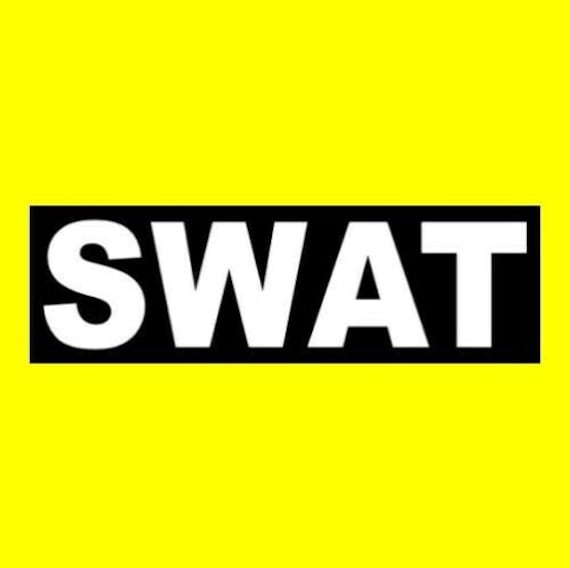Funny swat Police Officer BUMPER STICKER Swat Team | Etsy