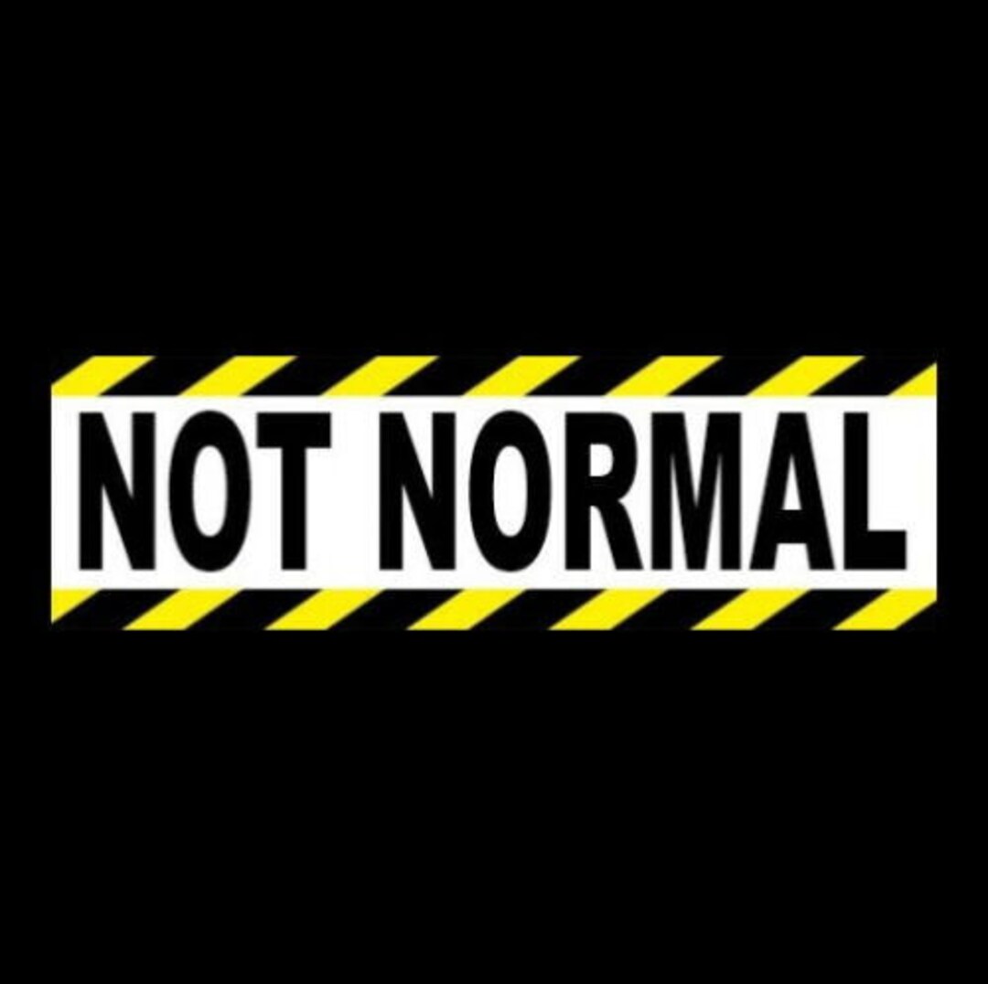 Funny "not Normal" Bumper Sticker, Window Decal, Goth, Antisocial ...
