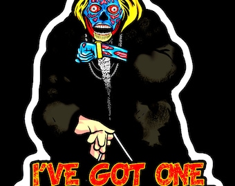 They Live STICKER Vinyl HORROR / Sci-fi John Carpenter Roddy Piper Cult ...