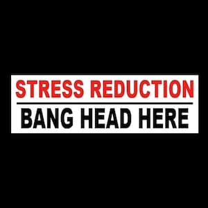 Bang Head Here Sign - Etsy