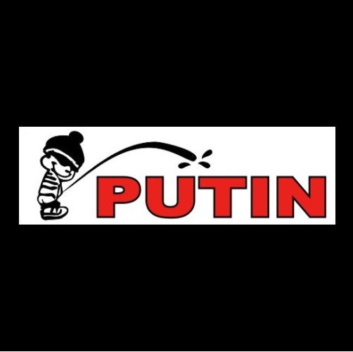 Funny "pee ON Putin" Anti Vladimir Putin Bumper Sticker, Decal, Pro ...