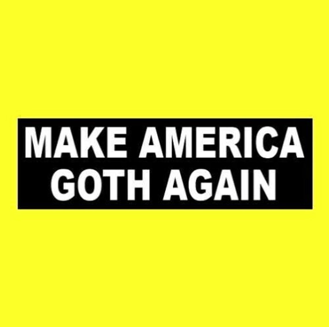 Funny make America Goth Again Goth Girl Decal - Etsy