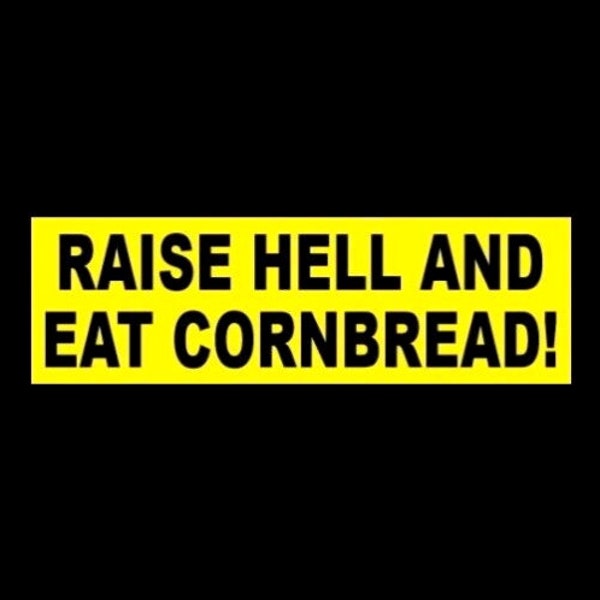 Raise Hell Eat Cornbread Sticker - Etsy