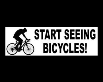 Bike Safety Bumper Sticker - Etsy