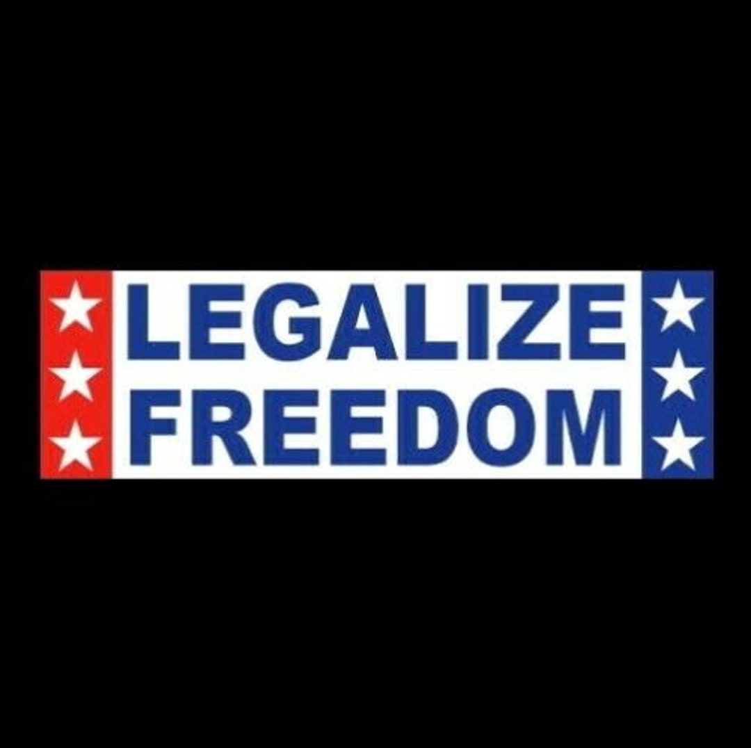 New "legalize Freedom" Anti Joe Biden Bumper Sticker, Patriot, Gun ...