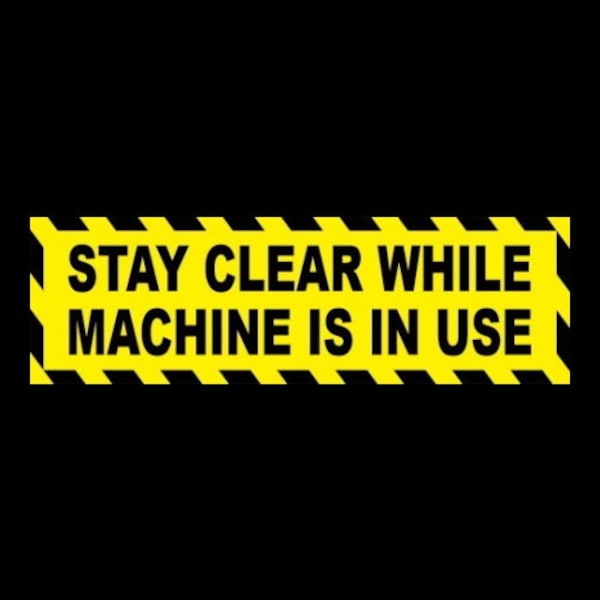 Machine Safety Stickers - Etsy