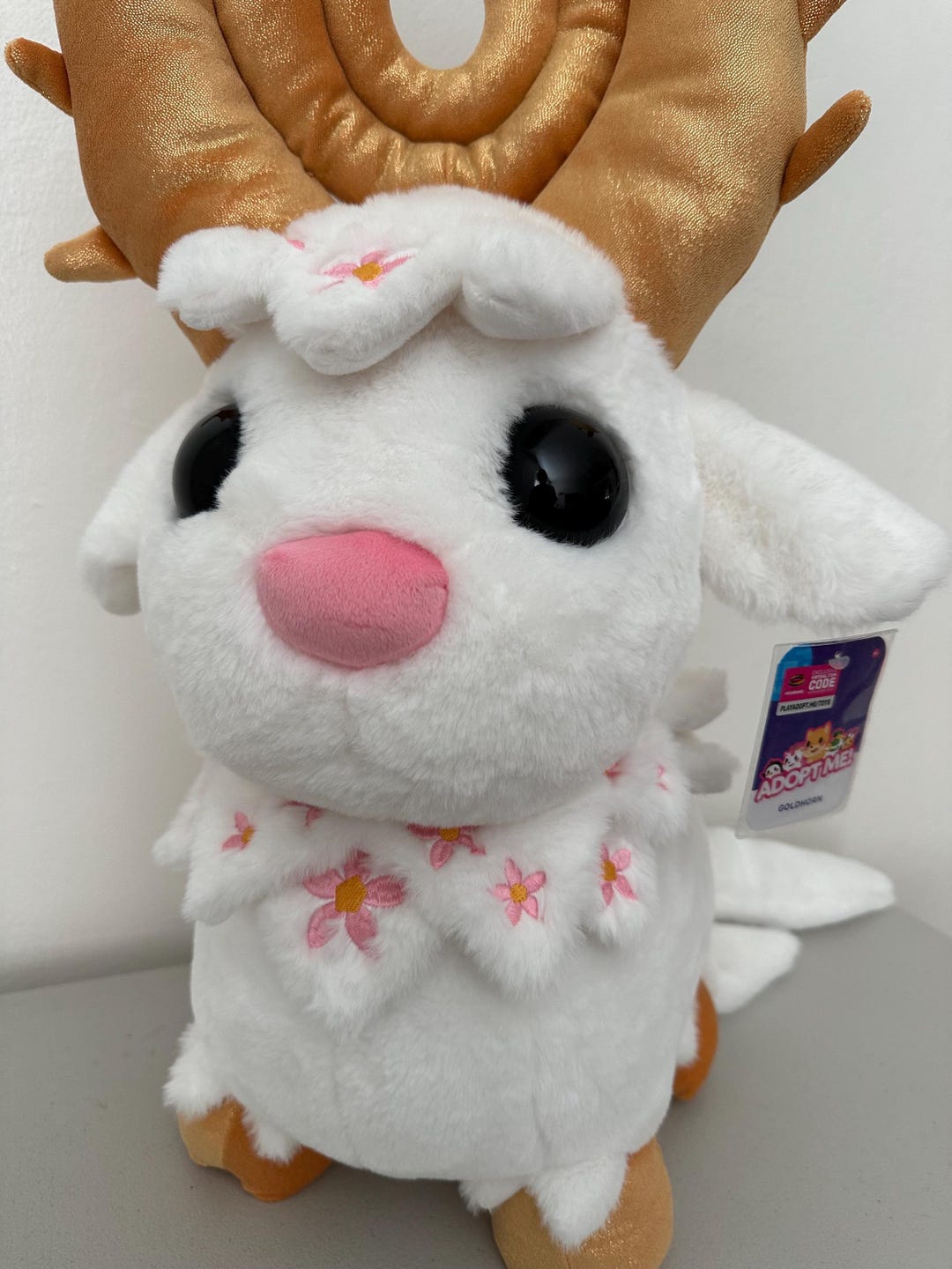 JAZWARES Adopt Me! Goldhorn Giant Plush - Etsy