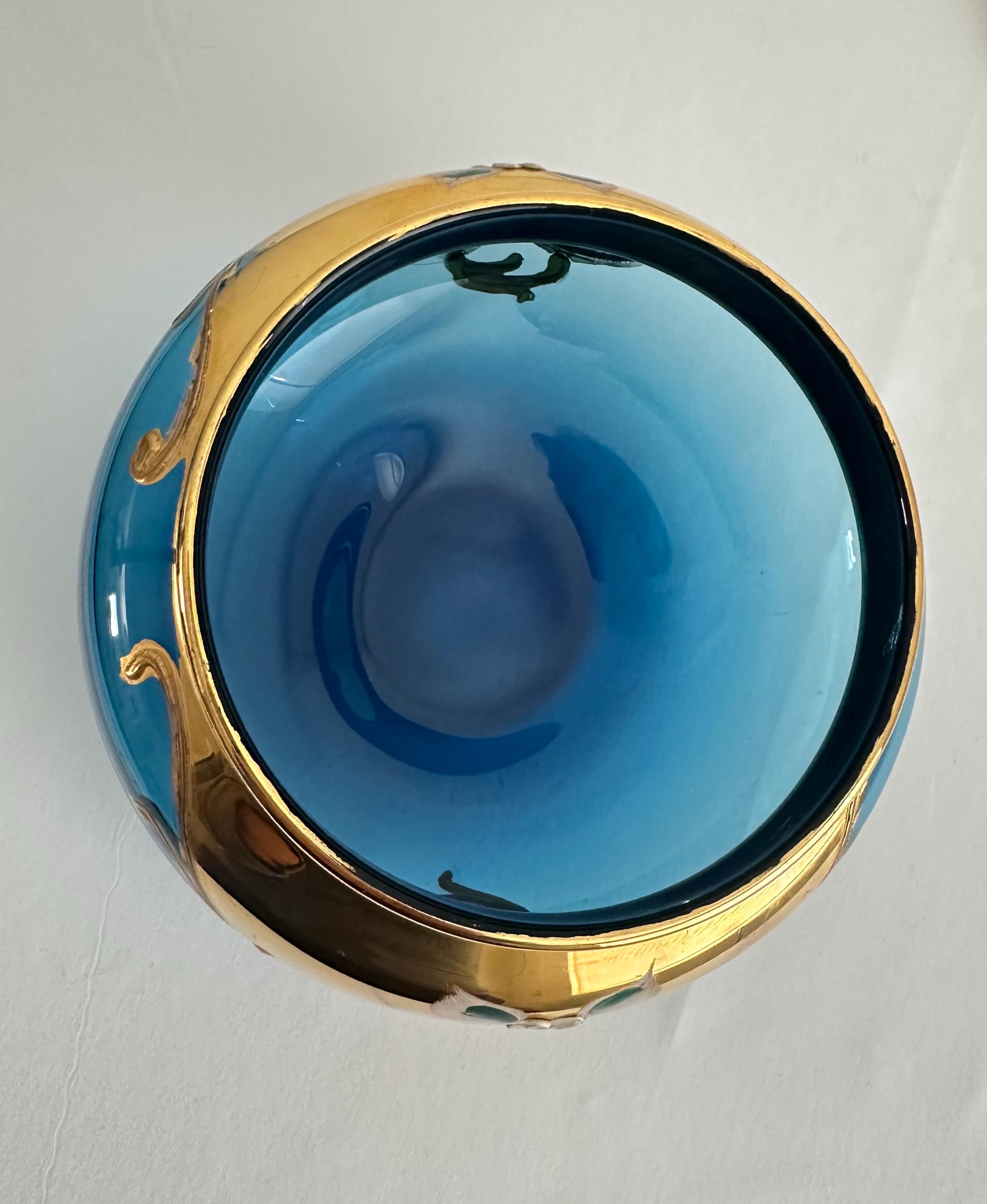Vintage Venetian Glass Candy Box - Etsy