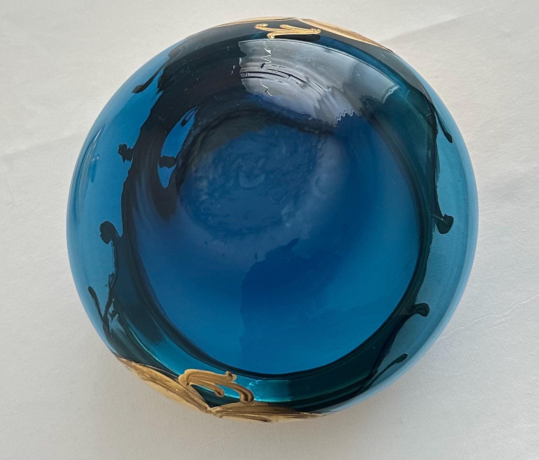 Vintage Venetian Glass Candy Box - Etsy