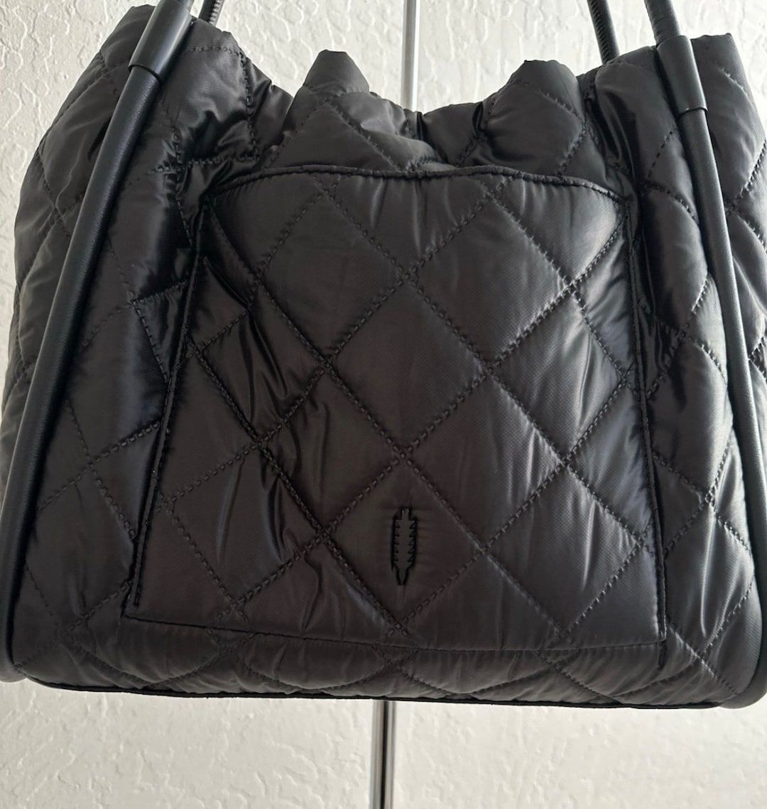 Thacker Quinn Puffy Quilted Nylon Tote Bag - Etsy