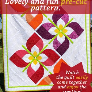 Modern Quilt Kit Using Windswept Pattern. Kit Contains Fabrics for the ...