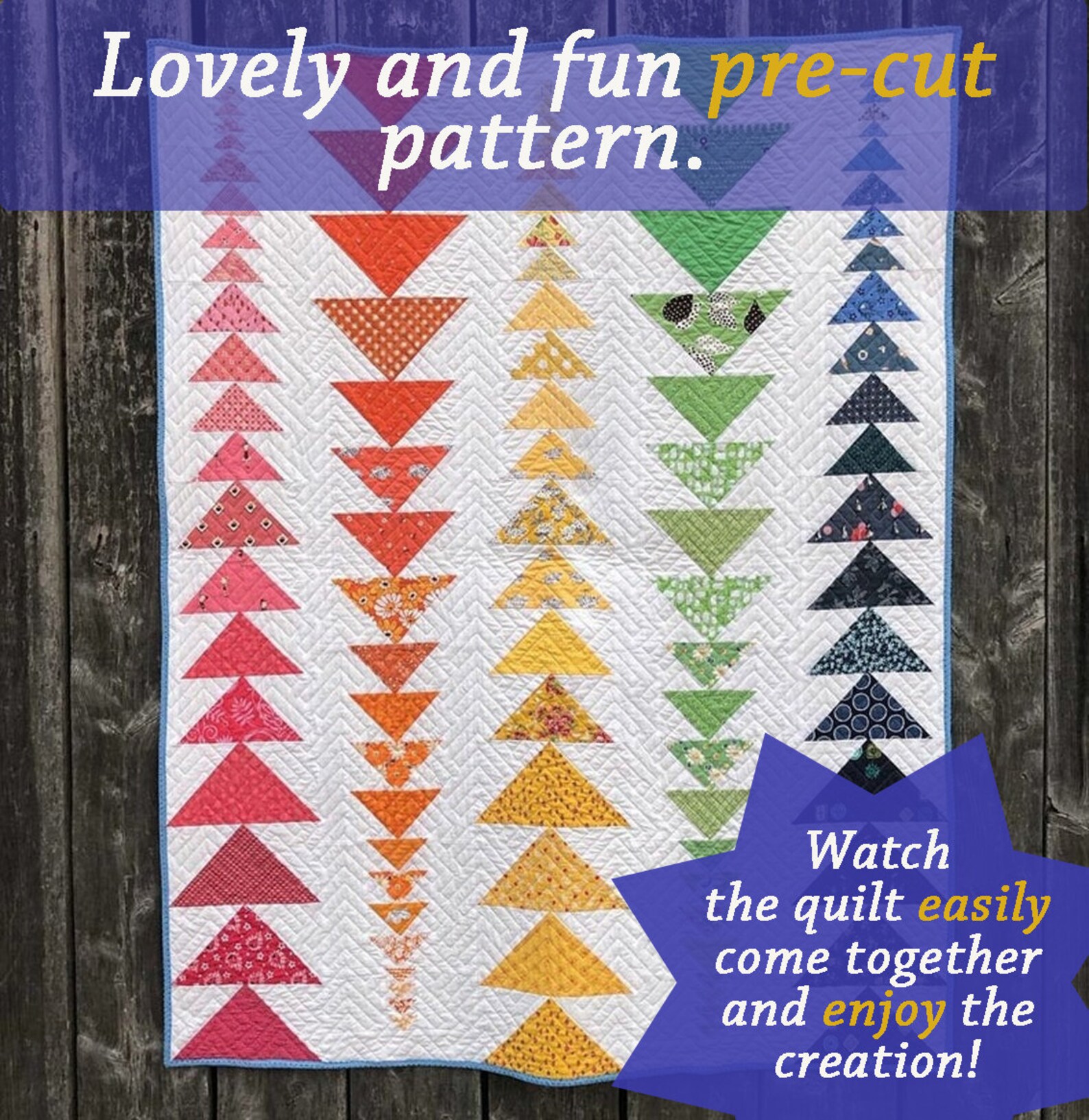 Quilt Kit With Pattern and Fabric Intermediate to Expert. - Etsy