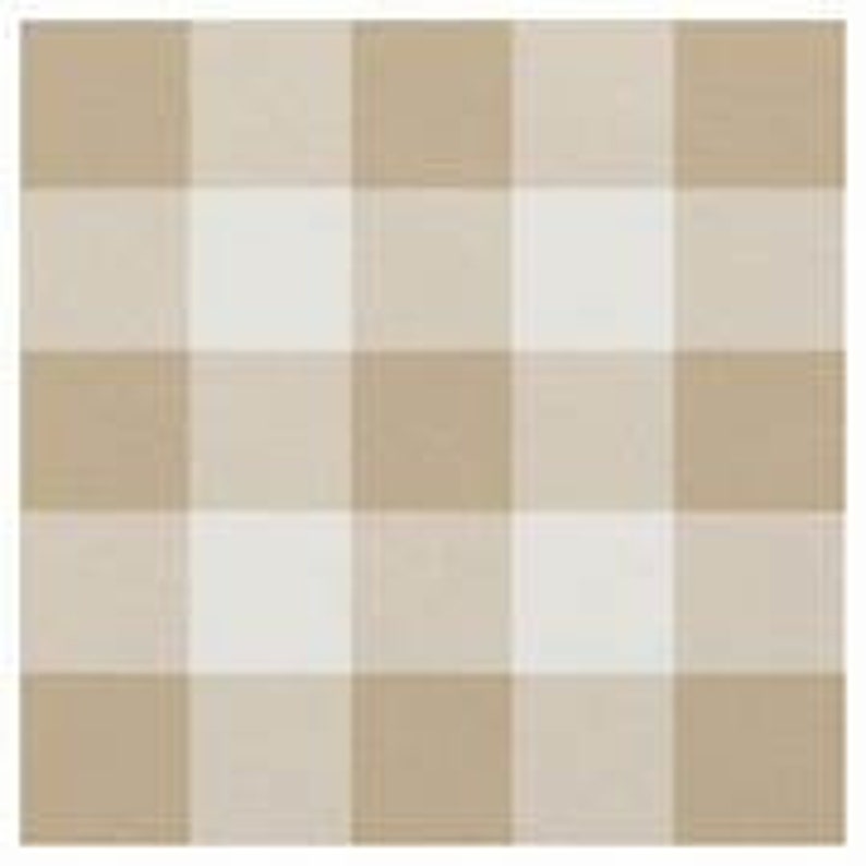 Tan Buffalo Check Quilt Kit With Pattern Fabric for the Top and Binding ...