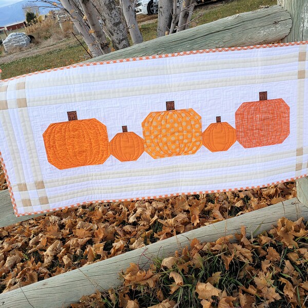 Pumpkin Table Runner Quilt Pattern - Etsy