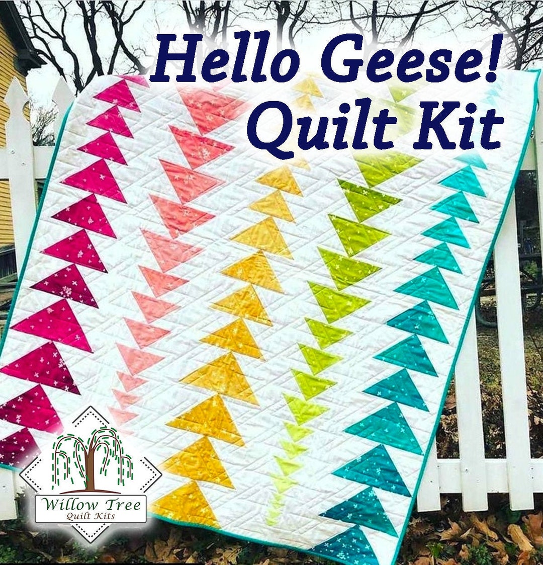 Quilt Kit With Pattern and Fabric, Intermediate to Expert. hello Geese ...