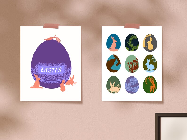 Happy Easter Wall Decor Digital Download Easter Printable - Etsy